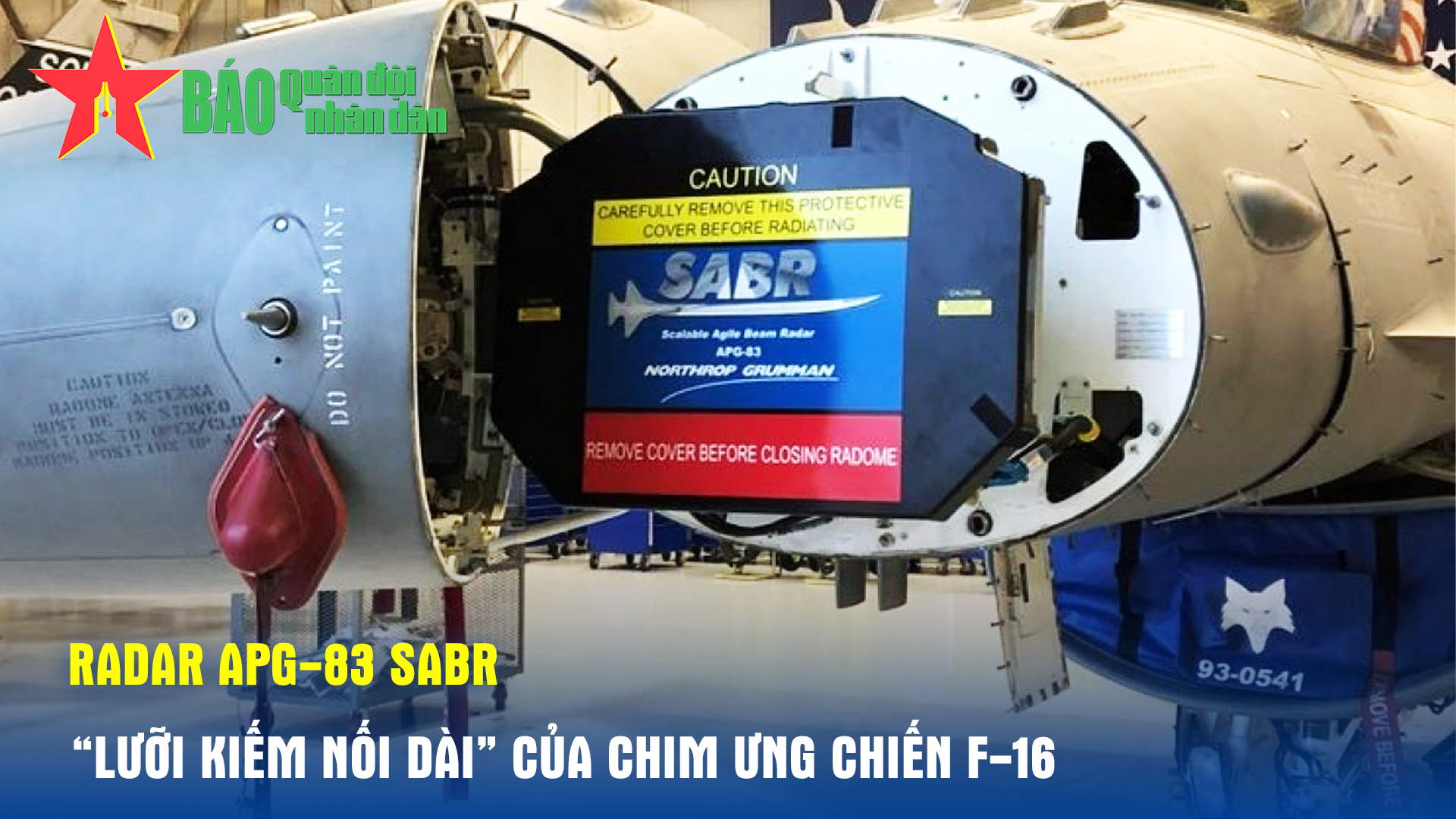 Radar APG-83 SABR – “lưỡi kiếm nối dài” của máy bay F-16